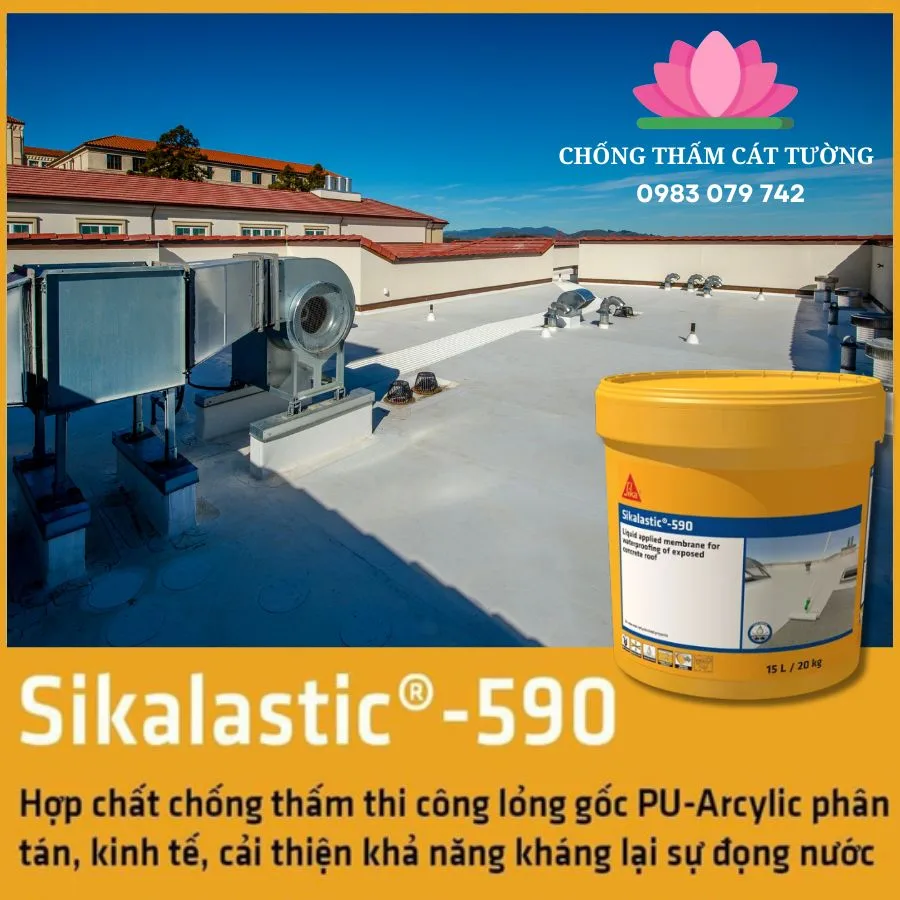 Sika Lastic 590 Gốc Pu - Acrylic Phân Tán