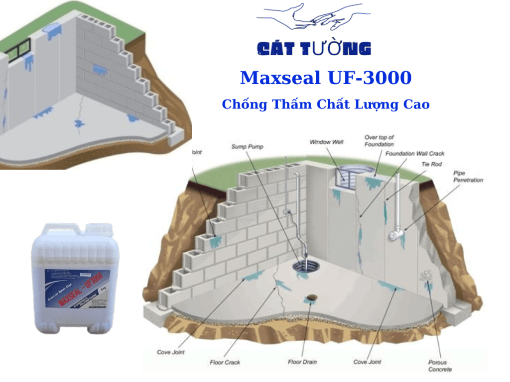 Maxseal UF-3000 Foam Trương Nở Chống Thấm Chất Lượng Cao